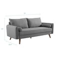 Modway Revive Fabric Upholstered Sofa, Multiple Colors - Walmart.com