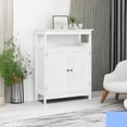Bathroom Floor Storage Cabinet, Wooden Free Standing Storage Organizer ...