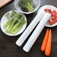 2 Pack Food Cling Film 200m x 30cm, Reusable Kitchen Prep Refill Rolls ...