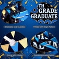 Blue Theme 8th Grade Graduation Banner Sparkling Design 2026 Graduate Display Graduation Cap ...