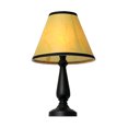 Simple Designs Black Basic Table Lamp with Parchment Look Shade ...