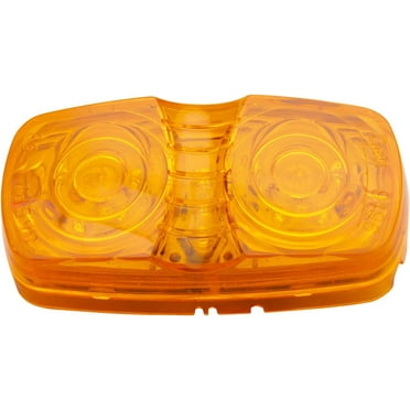 Grote 46793-5 Yellow Two-Bulb Square-Corner Clearance Marker Light ...