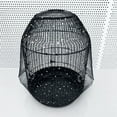 Warkul Bird Cage Mesh Cover Easy to Clean Adjustable Elastic Soft Bird ...