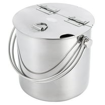 TRUE, Ice Bucket with Tongs, 1.5 Quart, Double Walled Stainless Steel ...