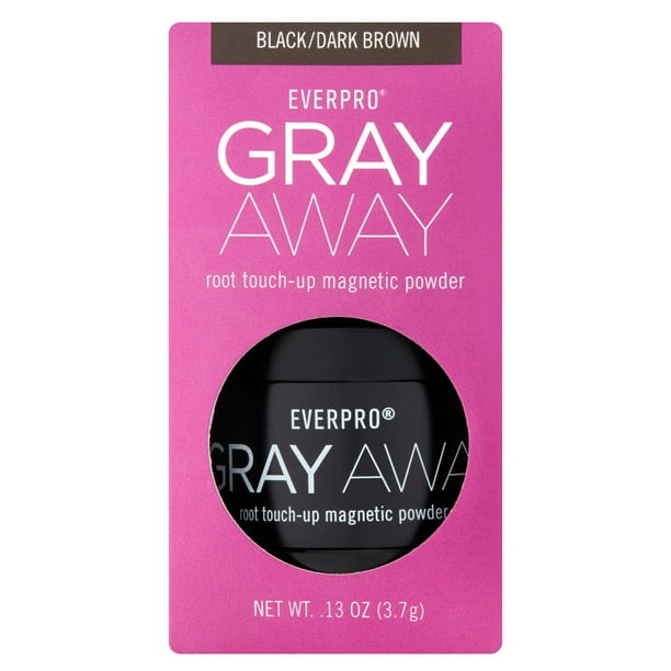 Everpro Gray Away Temporary Root Touch-up Powder, Black/Dark Brown, 0. ...