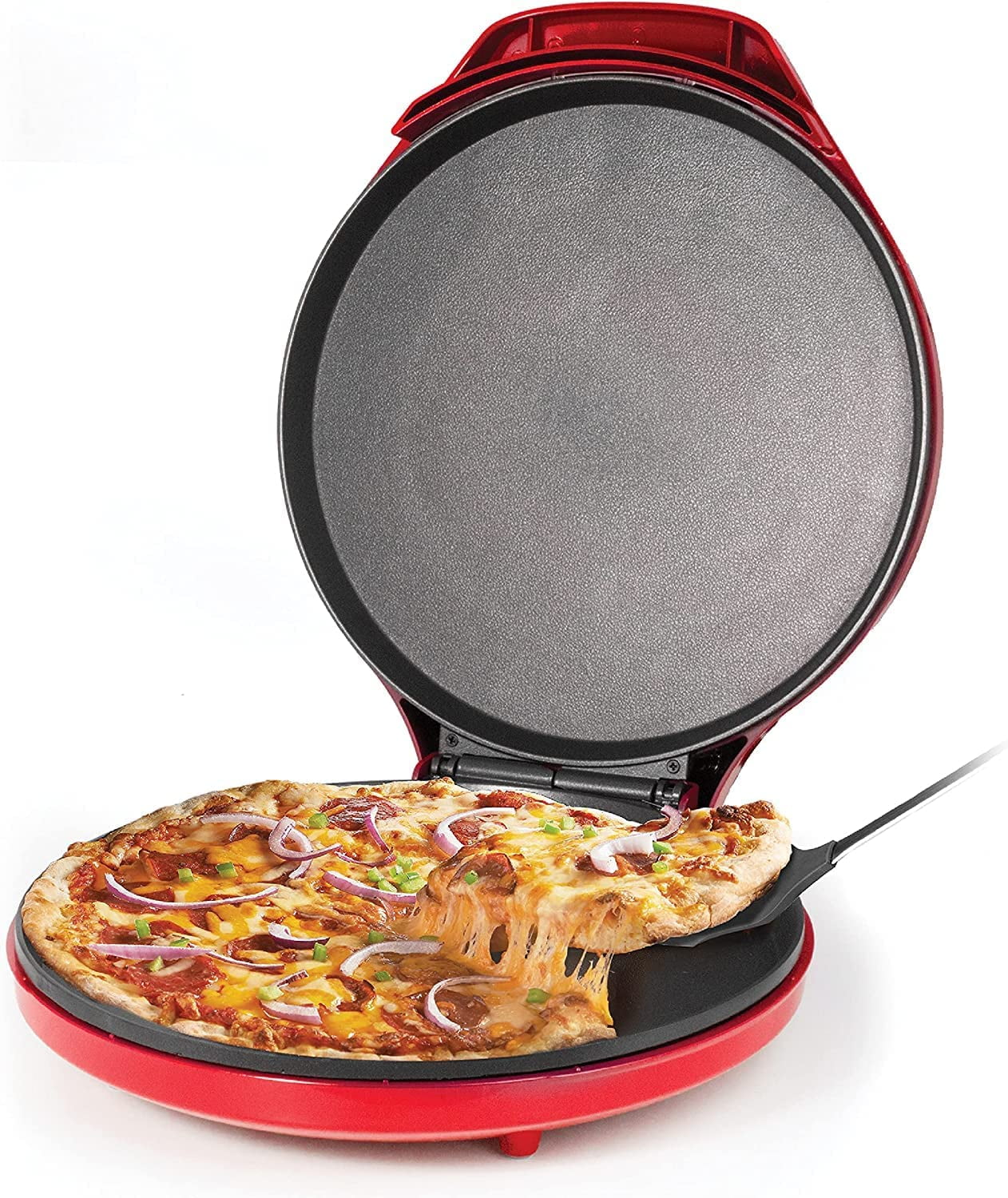 Betty Crocker Countertop Pizza Maker, Bundle with Pizza Cutter and 14 ...