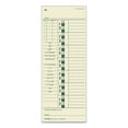 TOPS, TOP1257, Numbered Days/Full Payroll Time Cards, 500 / Box, Yellow ...