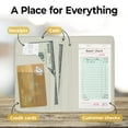 Restaurant Check Presenters - Blue Guest Check Card Holder - 5.1" x 7.9 ...