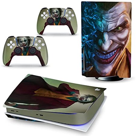 Mmoptop PS5 Skin Joker for Playstation 5 Disc Edition with Console and ...