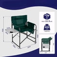 Heated Director Chair, Portable Heated Camping Chair with 3 Heat Levels ...