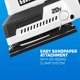 HART 20-Volt Cordless 1/4 Sheet Sander Kit, (1) 2.0Ah Lithium-Ion ...