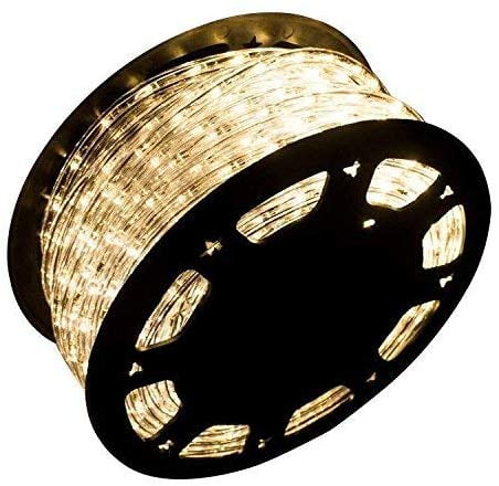 Ainfox 110V 100 Ft. 2 Wire Led Rope Lights Strip Waterproof Indoor ...