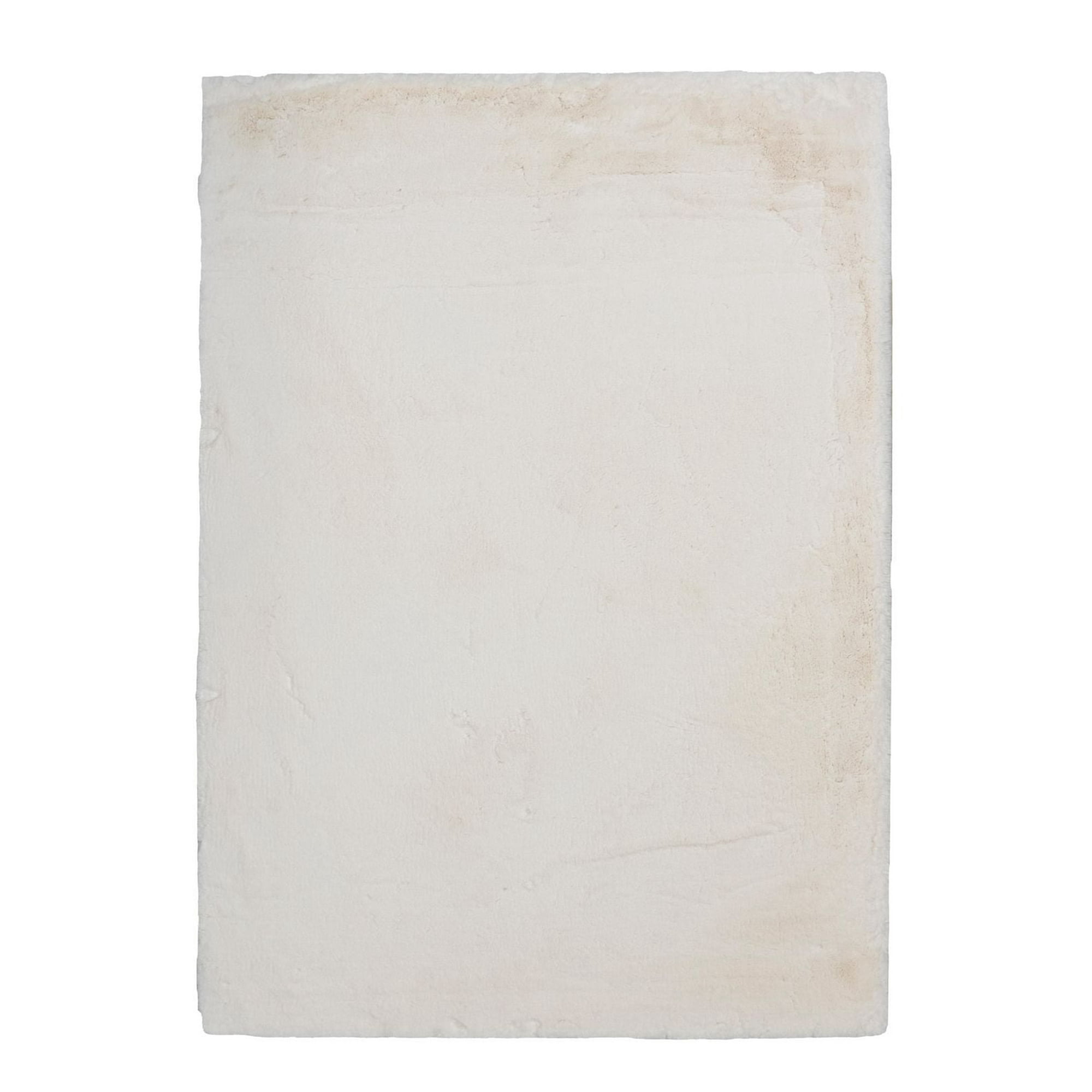 Click here for Linon Maven Faux Rabbit White 5 Ft. X 7 Ft. Area R... prices