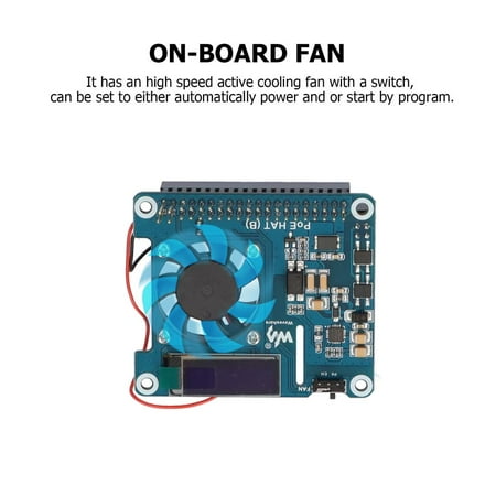 PoE HAT for Raspberry Pi 3B+/4B Power Over Ethernet HAT Expander with 0 ...