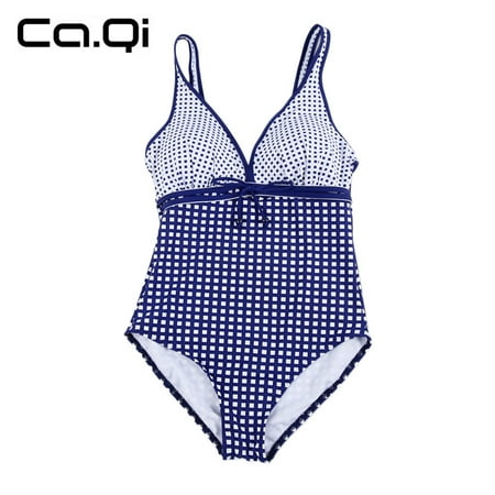 Bean European American Slim Body Women Sexy Backless One-Piece Bikinis ...