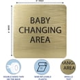 ADA CENTRAL SIGNS - 6" X6" Baby Changing Area Sign - ADA Compliant ...