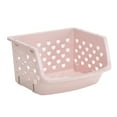 AURORA TRADE Stackable Storage Bins Plastic Baskets Rack Stacking Stand ...