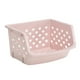 AURORA TRADE Stackable Storage Bins Plastic Baskets Rack Stacking Stand ...