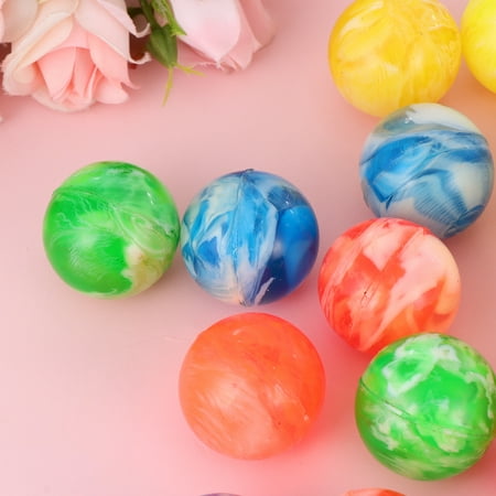 Rubber Ball 30pcs Colorful Solid Rubber Bouncy Balls Creative Bounce ...