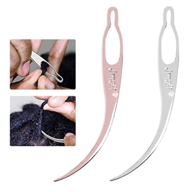 BELOVING 2 Pieces Dreadlocks Tool Craft Needle Crochet Hair Braiding ...
