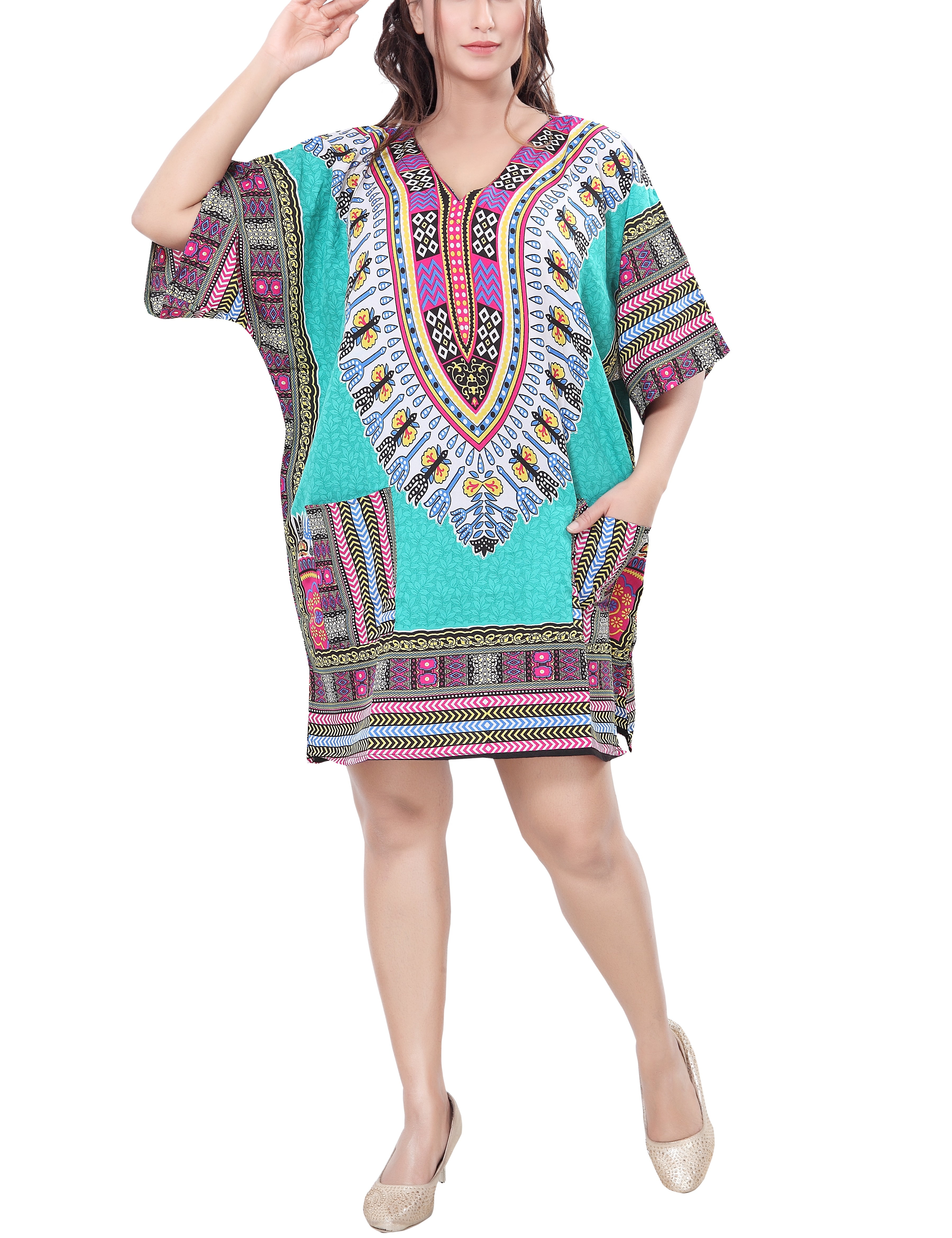 Unixex Dashiki Print African Traditional Dashki Tunics and Top With ...
