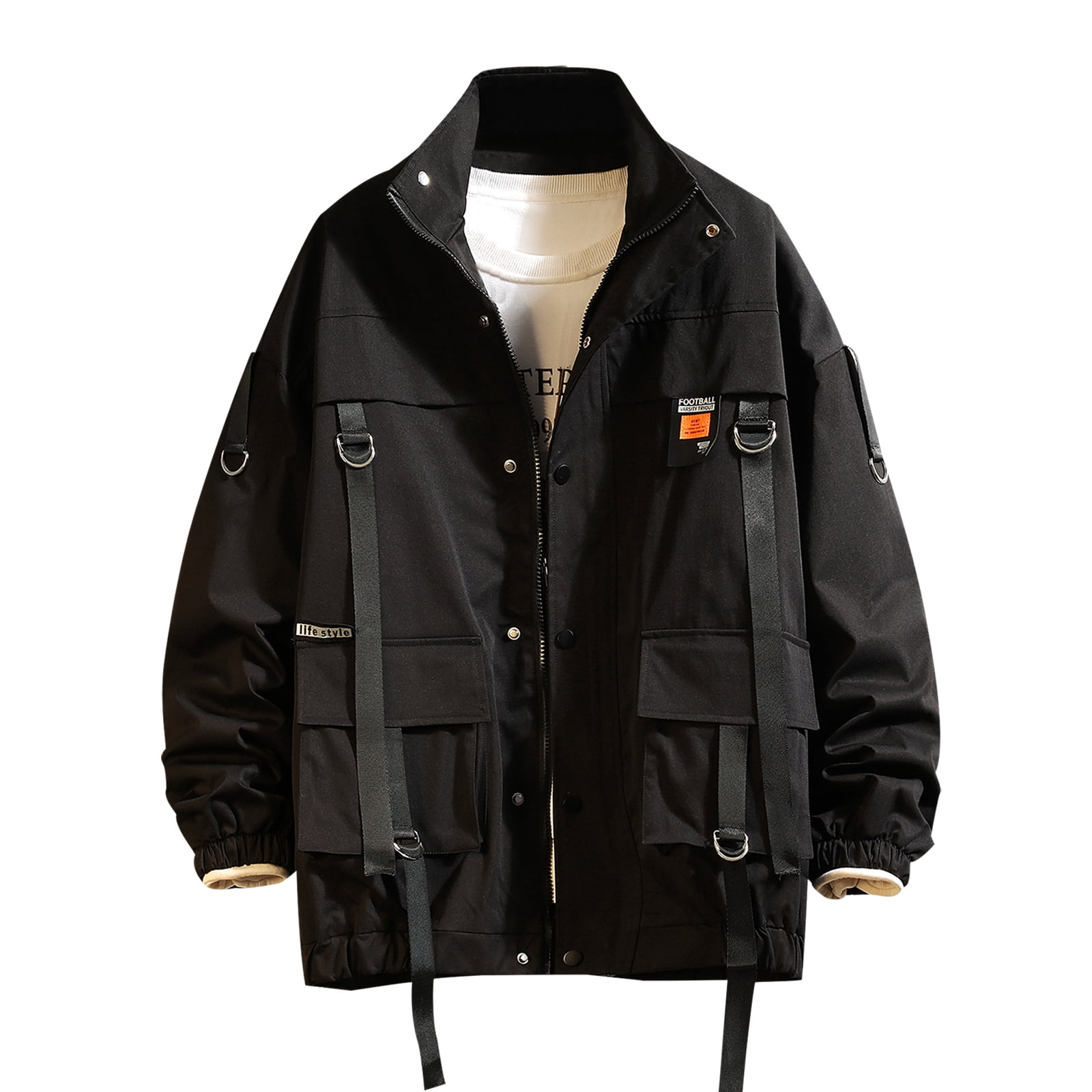 Men Street Lightweight Cotton Hip Hop Jacket - Walmart.com