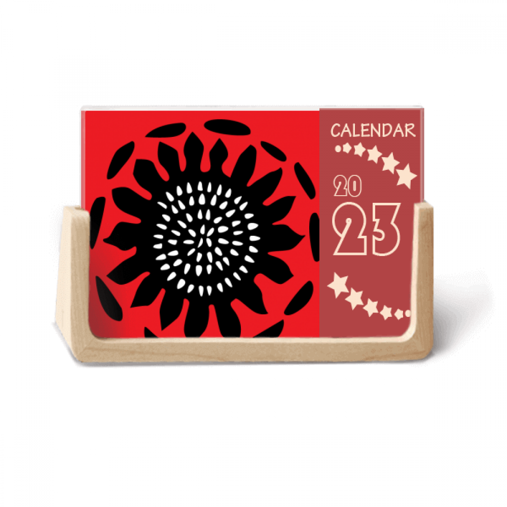Sunflower Outline Celebrate Mexico Totems Desk Calendar Desktop