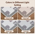 Design&I 3'x5' Washable Area Rug Low Profile & Durable Daily Traffic ...