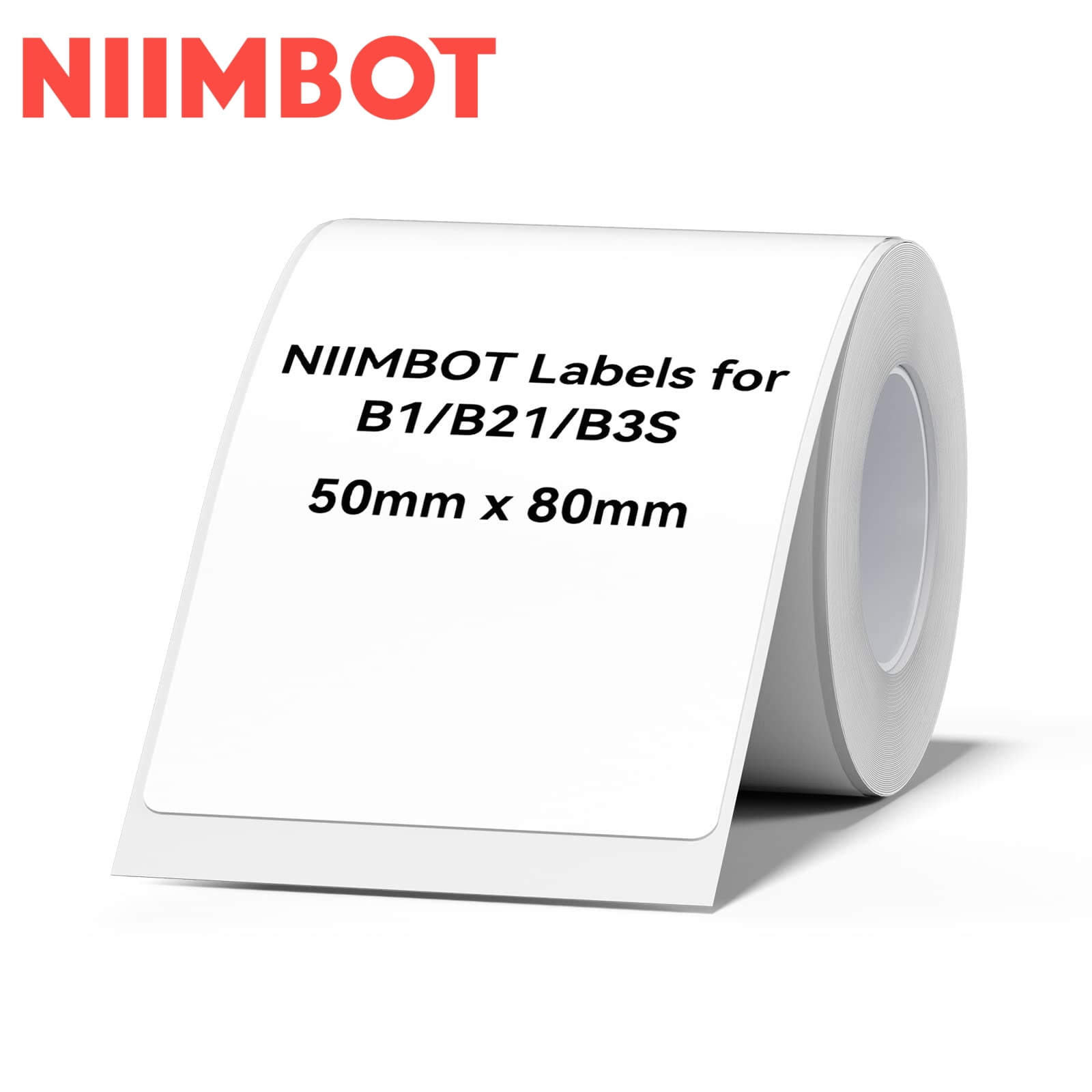 NIIMBOT Labels for B1/B21/B3S Label Printer, Thermal Labels 2"x 3.15"(50x80mm), 1 Roll of 95 ...