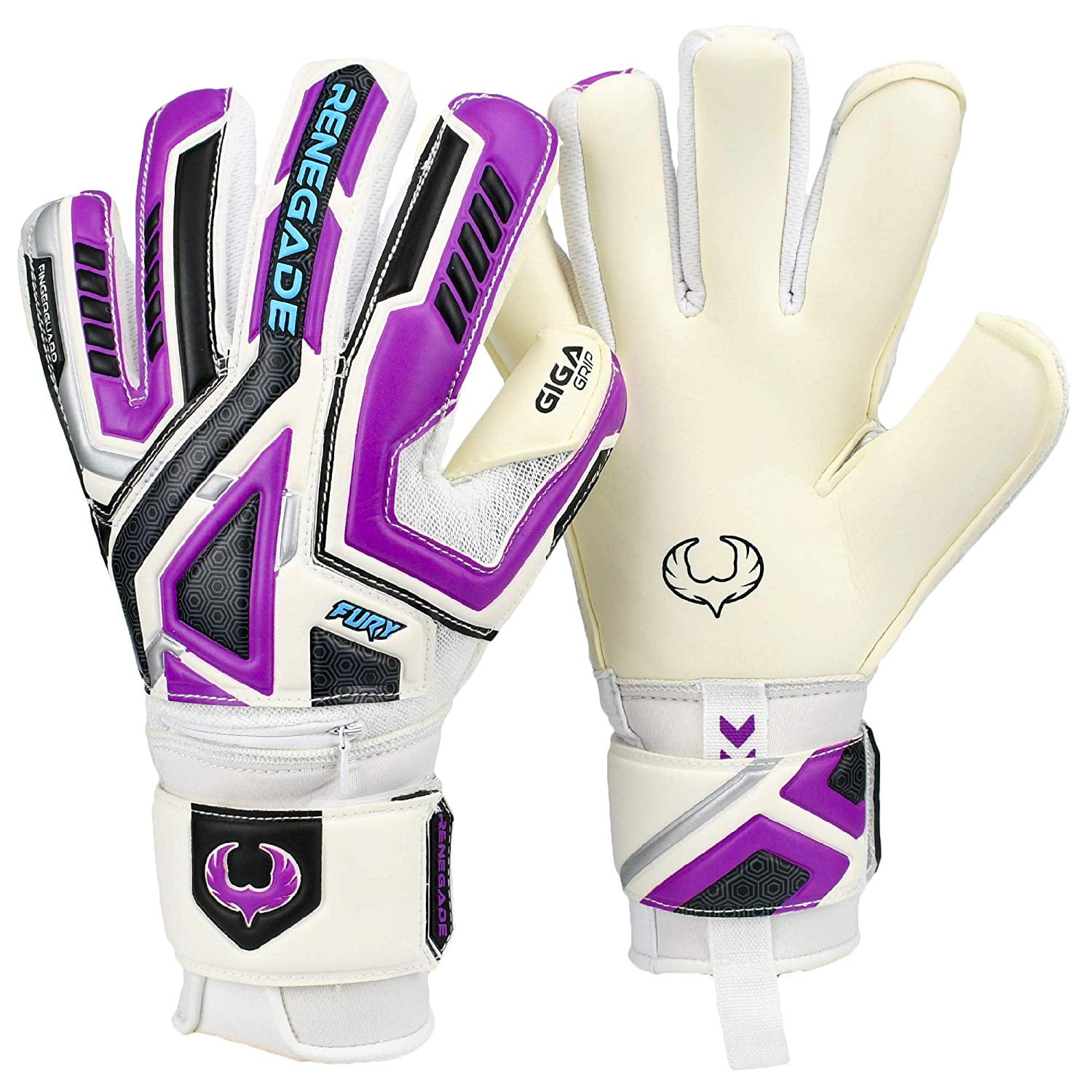 Renegade GK Fury Soccer Goalie Gloves with Removable Pro-Tek ...