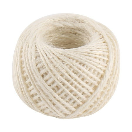 Jute Burlap Ribbon Twine Rope Cord String Pack Roll White 2mm Dia 50m ...