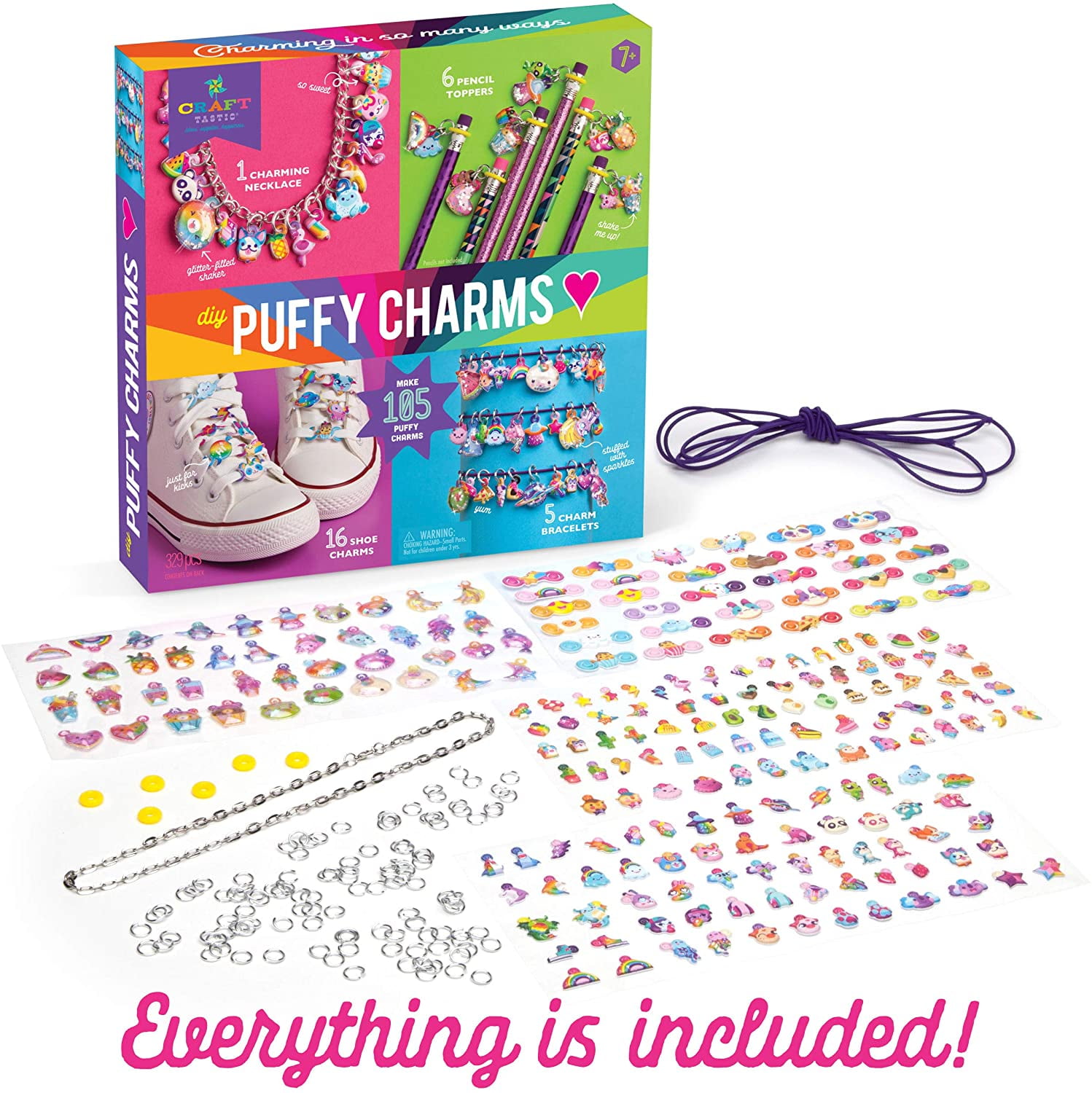 Buy Craft Tastic DIY Puffy Charms Craft Kit (330 Pieces) Online at ...