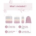 Travel Packing Cubes Dusty Rose 6/5 Set Carry On Luggage Organizers ...