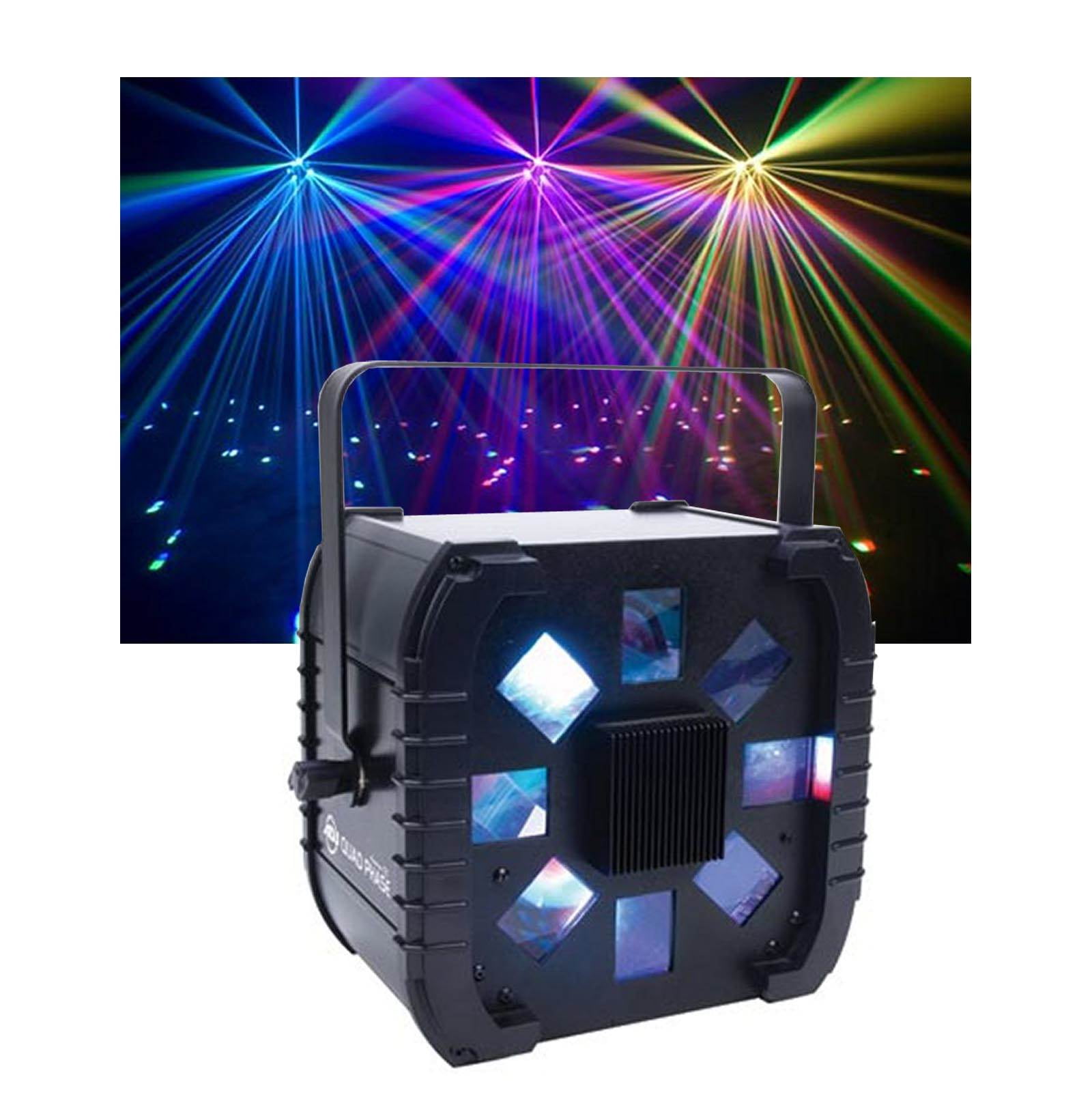 NEW! American DJ Quad Phase LED RGBW Color DMX Moonflower Club Lighting ...