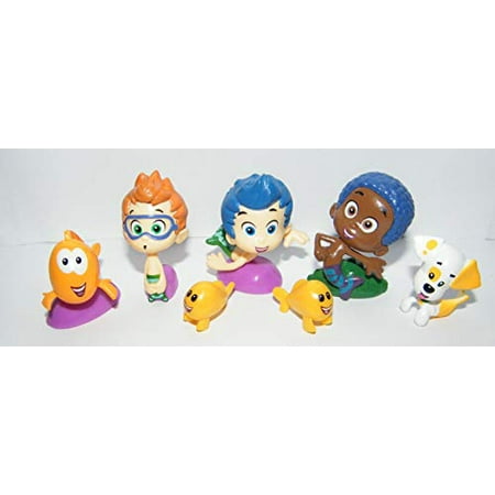 Bubble Guppies Deluxe Figure Set of 15 Toy Kit with Stickers ToyRing ...
