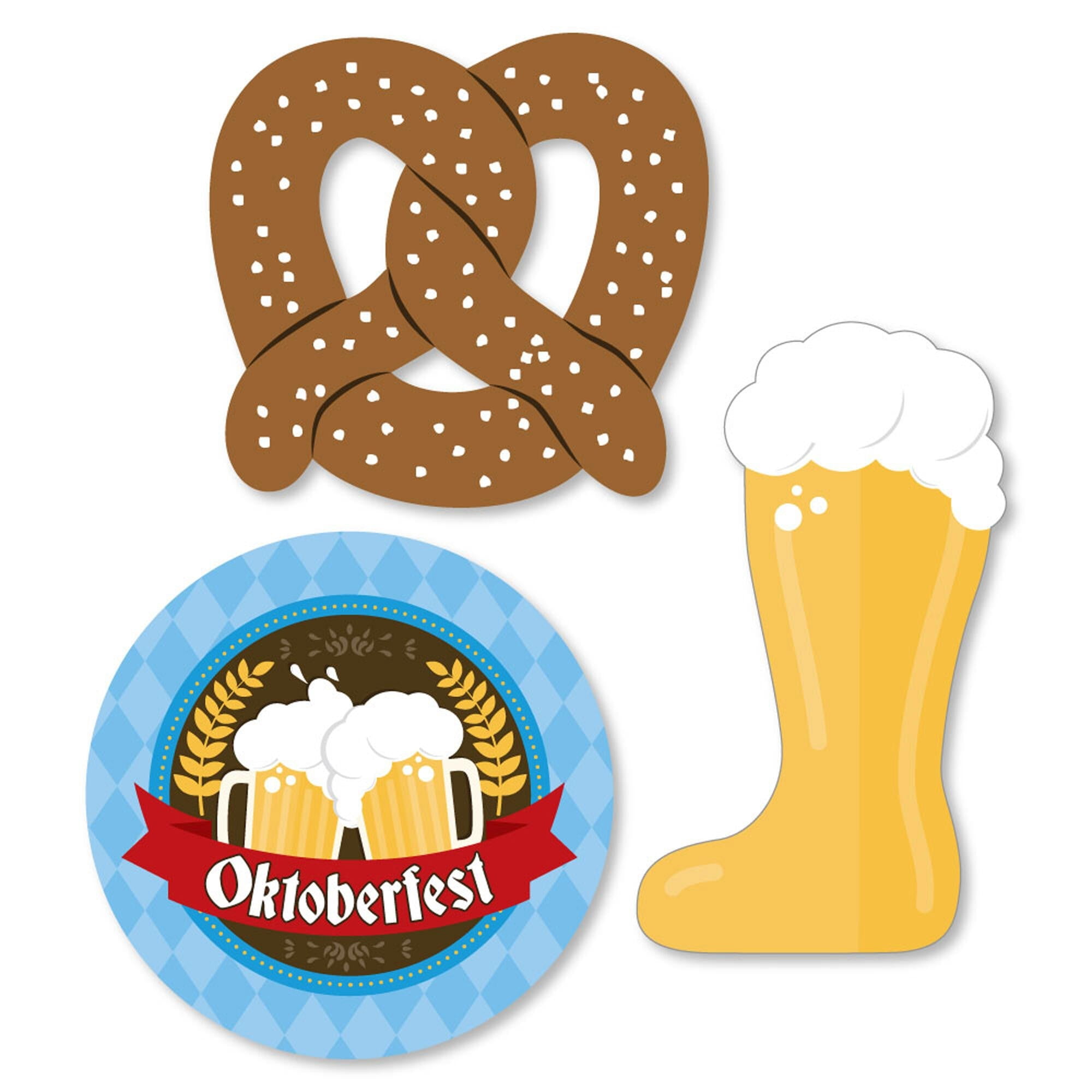Big Dot of Happiness Oktoberfest - DIY Shaped Beer Festival Cut-Outs ...