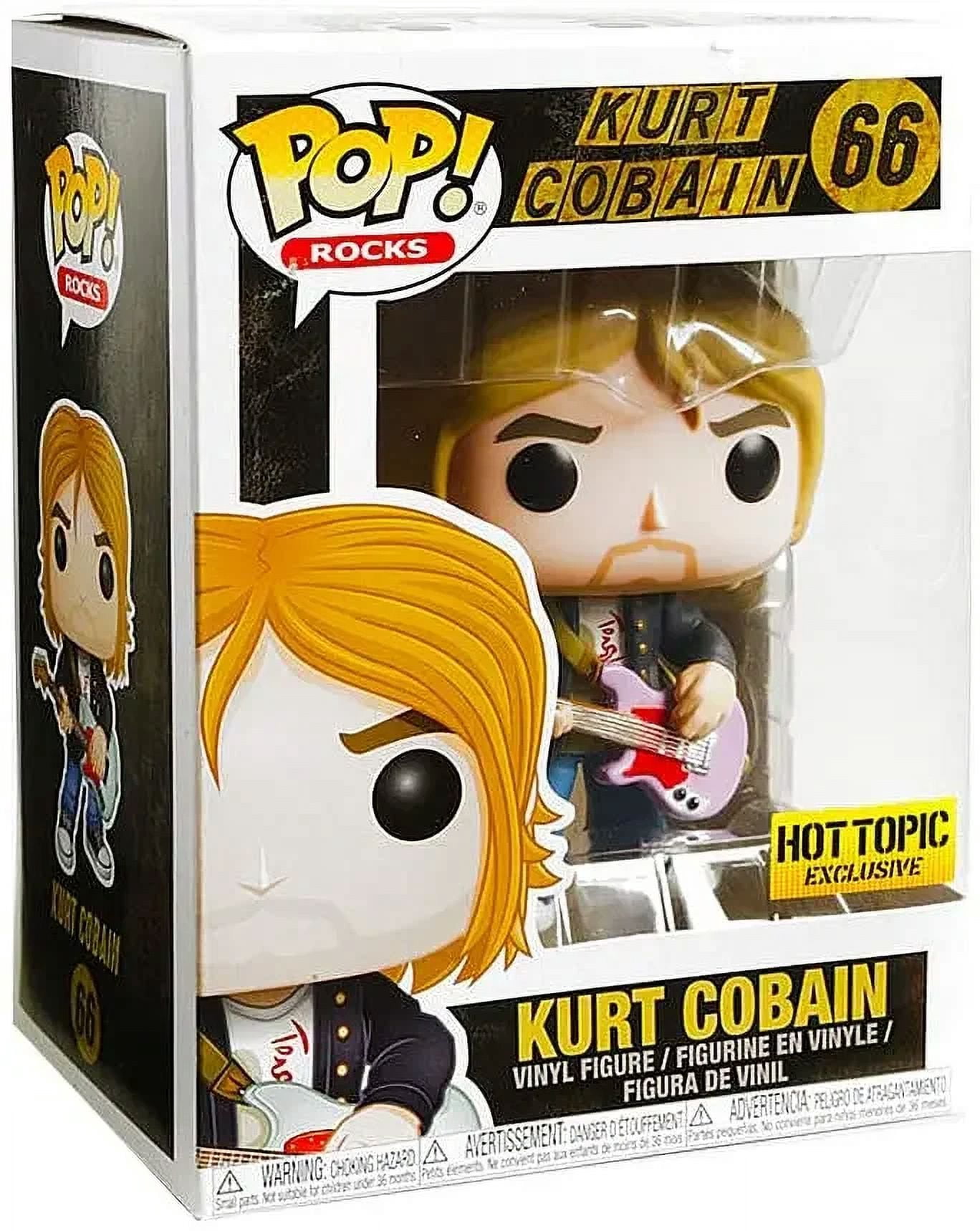 Funko Pop ROCKS Singer KURT COBAIN 64 #66 Cobain músico 10 cm PVC ...