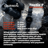 Garmin Tactix 7 Pro Tactical Tracker, Solar-Powered GPS Watch with ...