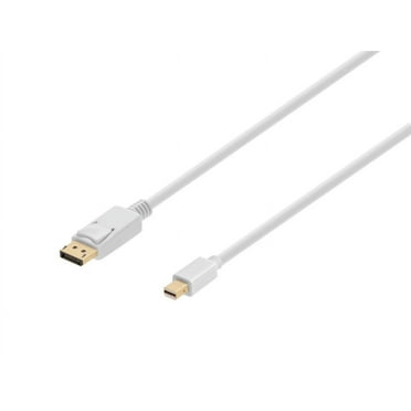 10FT MINI DISPLAYPORT CABLE M/M - WHITE - Walmart.com