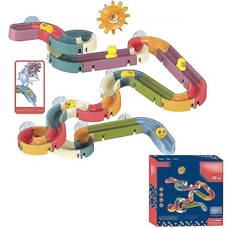 Diy Race Run Assembling Track Baby Bath Toys Bathroom Bathtub Kids Play ...