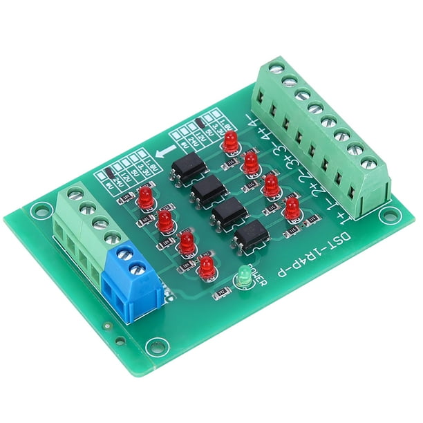 Mgaxyff 4 Channel Optocoupler Isolation Module PLC Signal Voltage ...