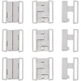 10 Pairs Bra Clasp Replacement Part Zinc Silver Alloy Bikini Clips ...