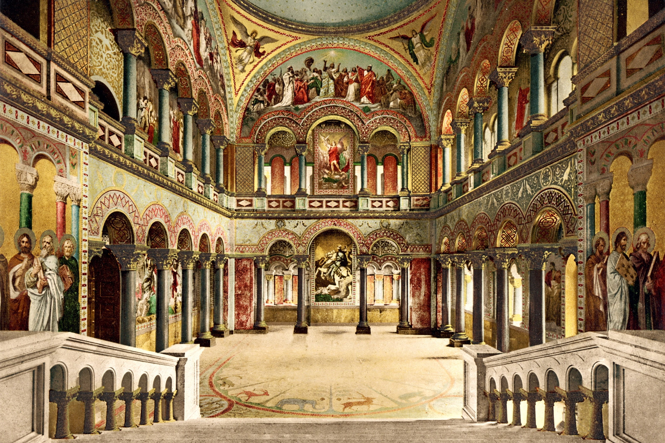 24x36 gallery poster, Neuschwanstein Castle Throne Hall - Walmart.com