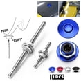 Universal 1 Piece 1.25" 32mm Aluminum Push Button Billet Hood Pins Lock ...