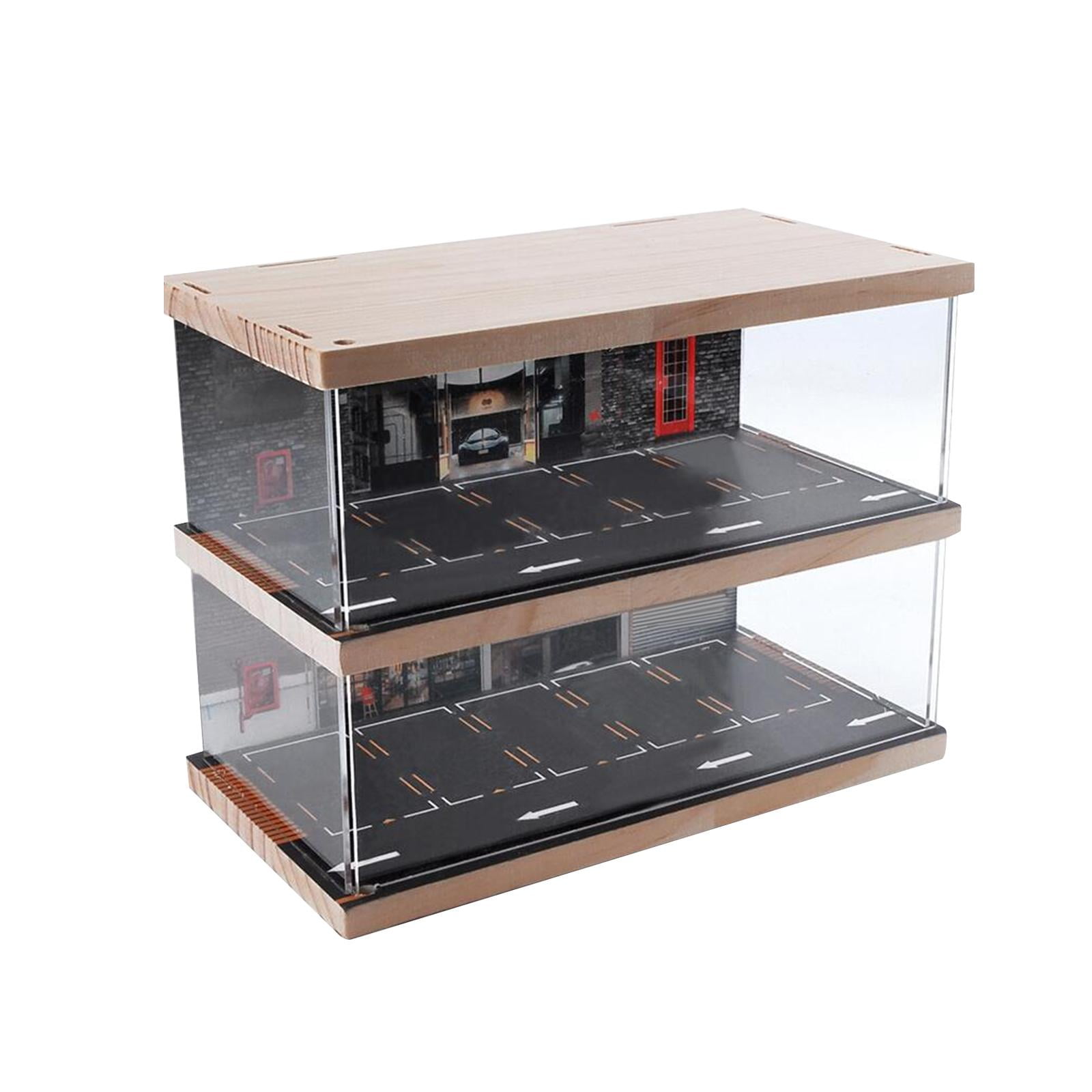 1/64 Scale Parking Lot Display Case Vehicle Scene Toy Organizer ...