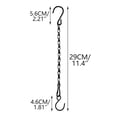 6 Pack 11.44 Inch Hanging Chains with S Hooks, Adjustable Multi-Color ...