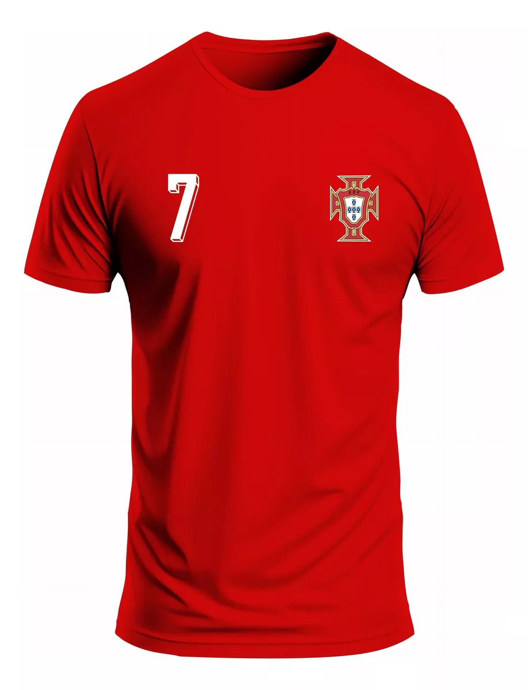 Playera Deportiva Futbol Portugal Ronaldo Cr7 Adulto & niño | Bodega ...