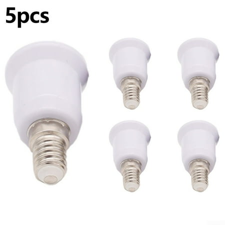 2× E14 to E27 Conversion Lamp Holder Convert E14 Bulb Holder Adapter ...