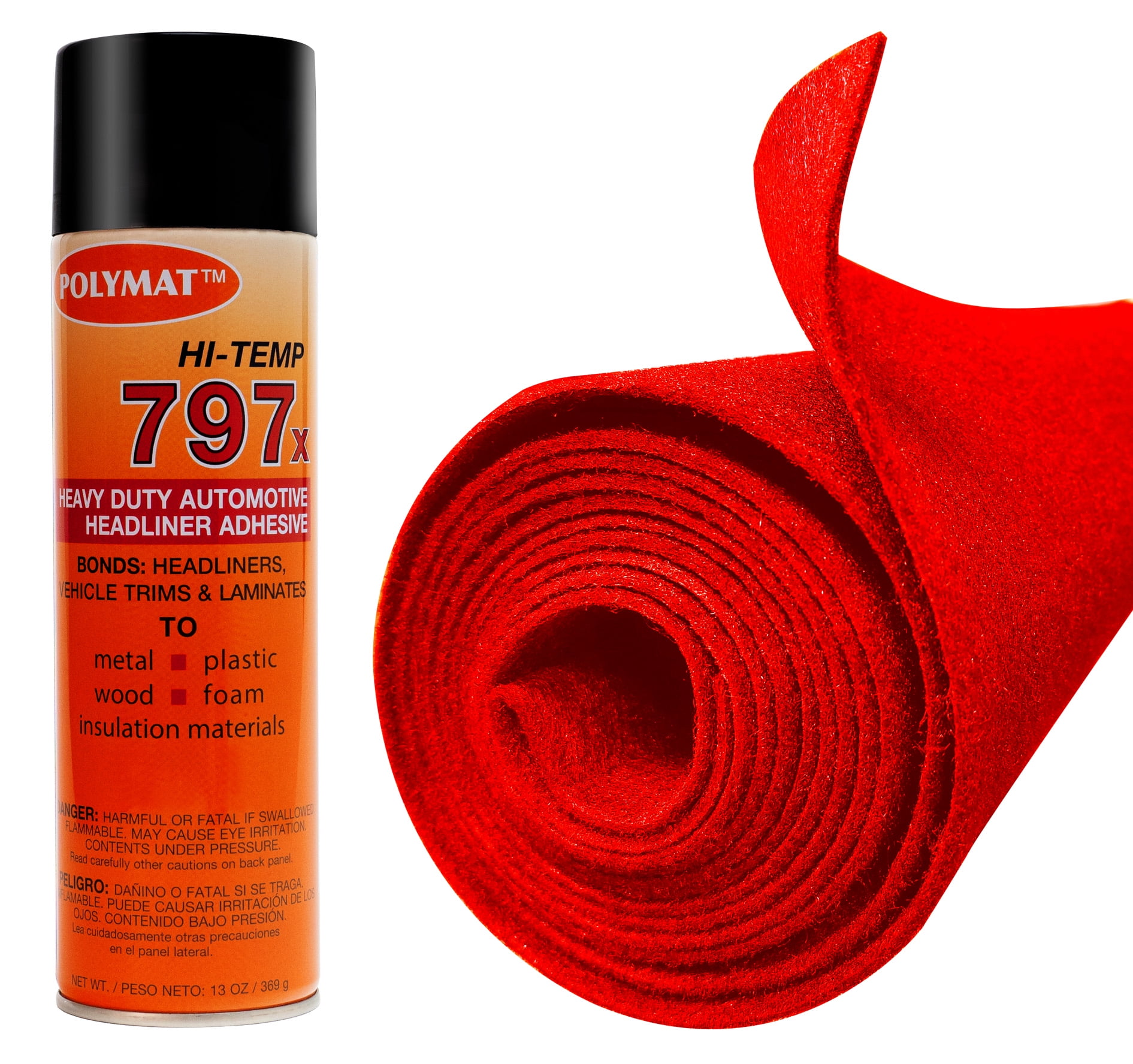 12FTx3.75FT POLYMAT RED S35 Liner +1-797 For Hunting Gun Rifle Case ...