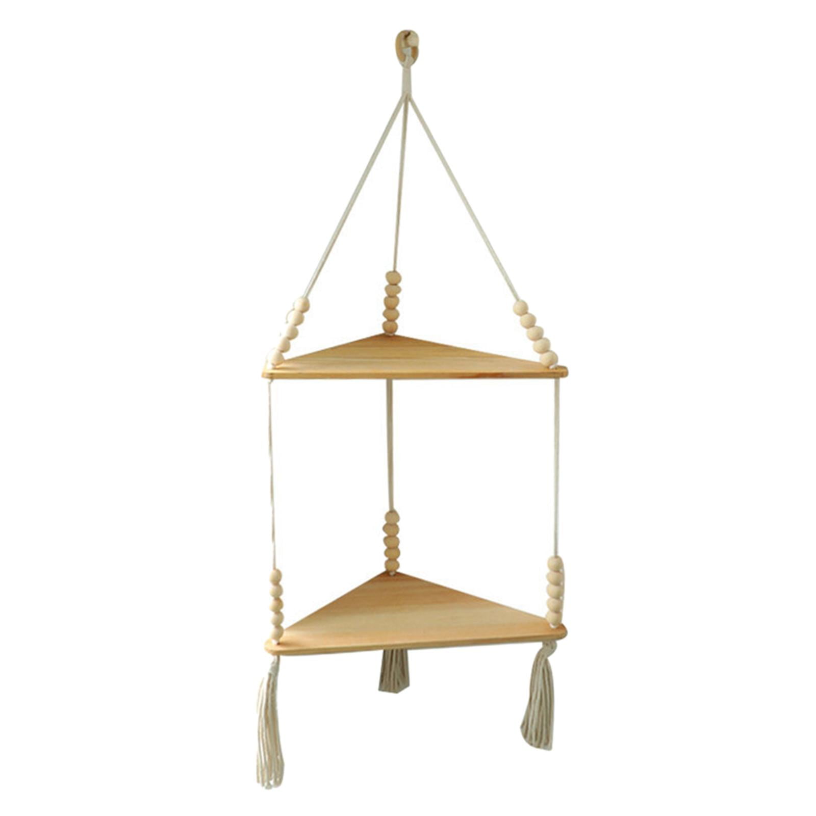 Click here for Tnarru Hanging Shelf Wall Corner Rope Shelf Booksh... prices